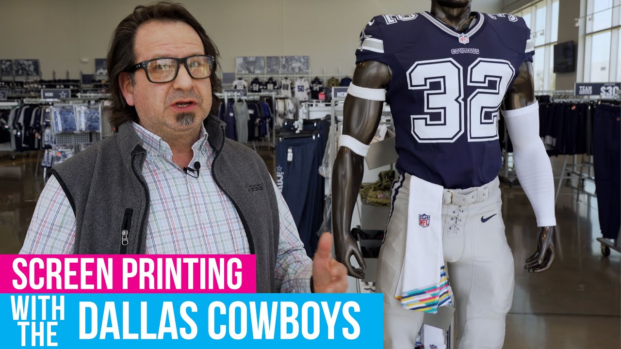 Screen Printing With the Dallas Cowboys! - YouTube