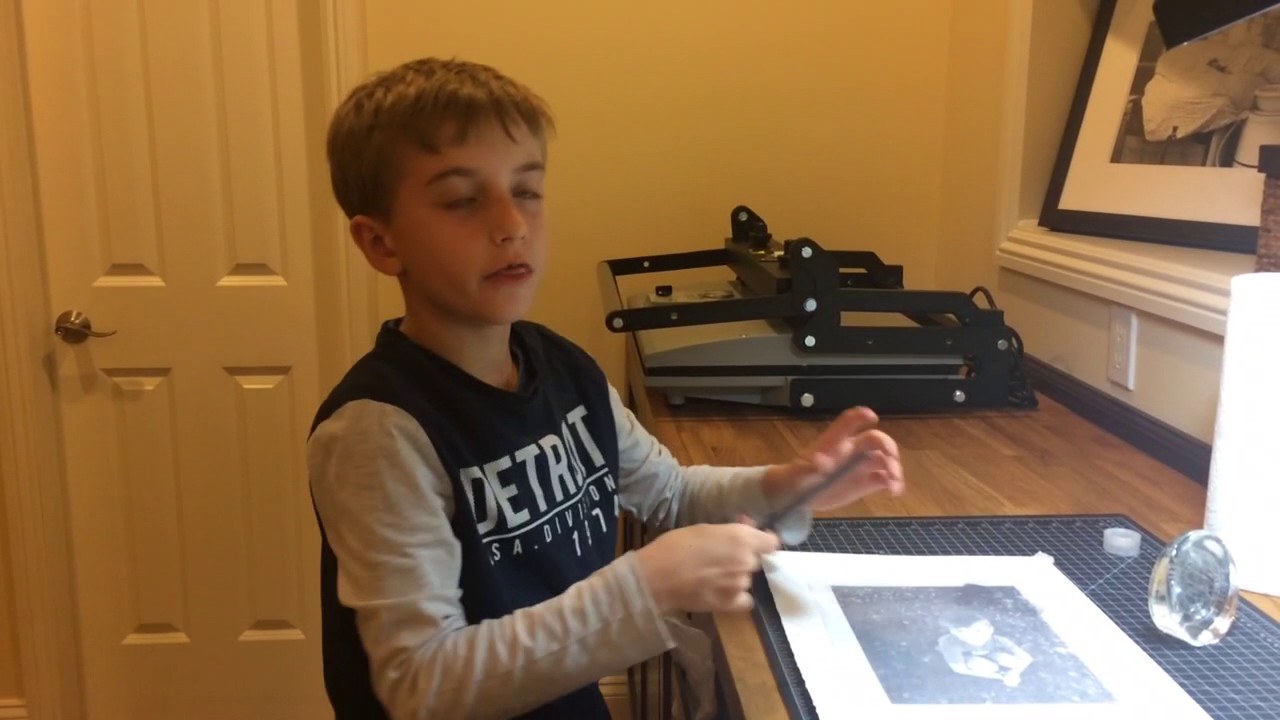 How to make a solvent transfer print from a laser print picture with ...