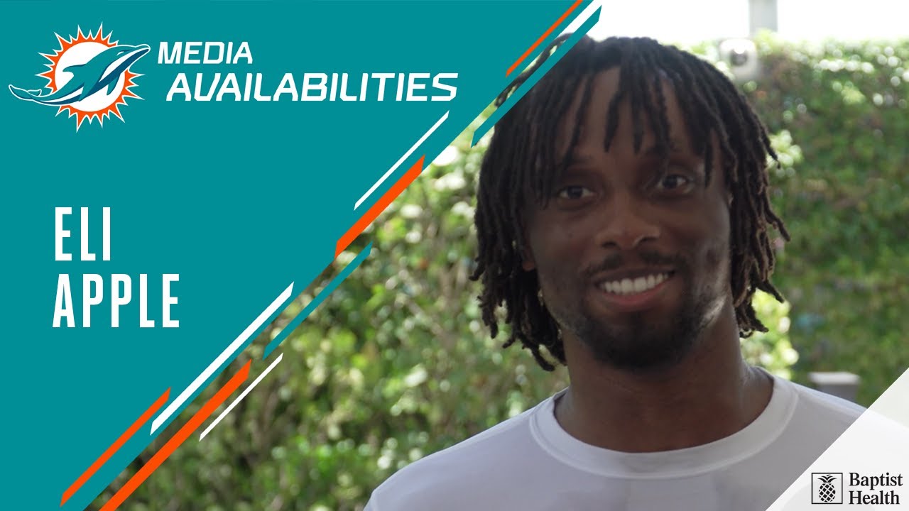 CB Eli Apple meets with the media | Miami Dolphins Training Camp - YouTube