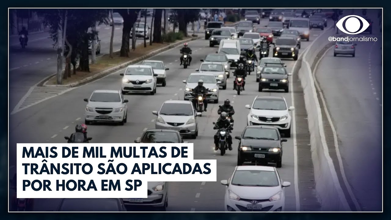 Mais de mil multas de trânsito são aplicadas por hora na cidade de São ...