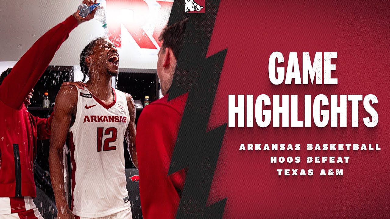 Highlights: Arkansas Razorbacks Defeat Texas A&M | RAZORBACK BASKETBALL ...