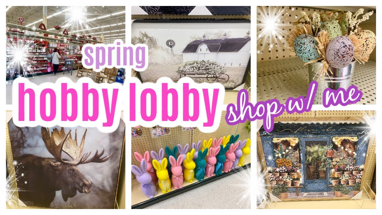 HOBBY LOBBY SPRING 24 - Shop with me for early spring decor, Valentines ...