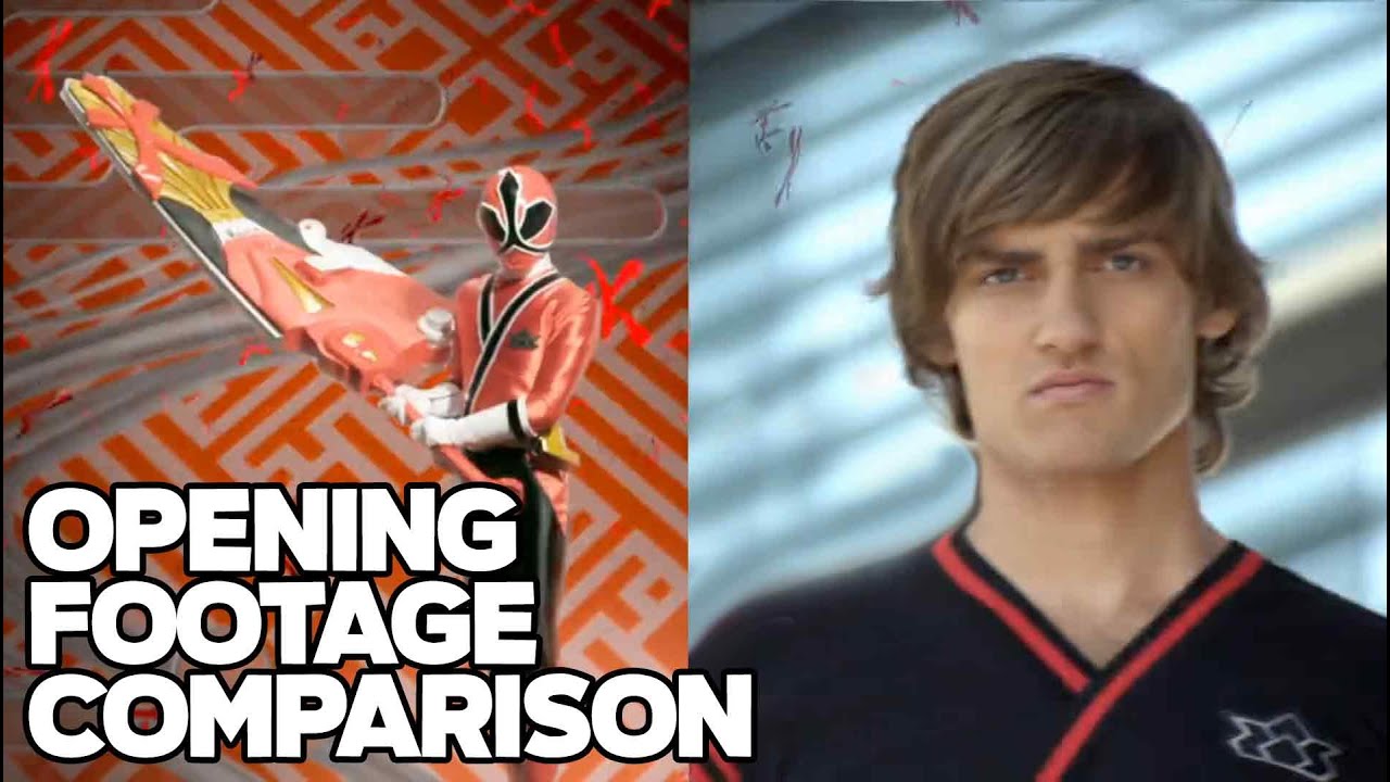 Power Rangers Samurai Opening Footage Comparison - YouTube