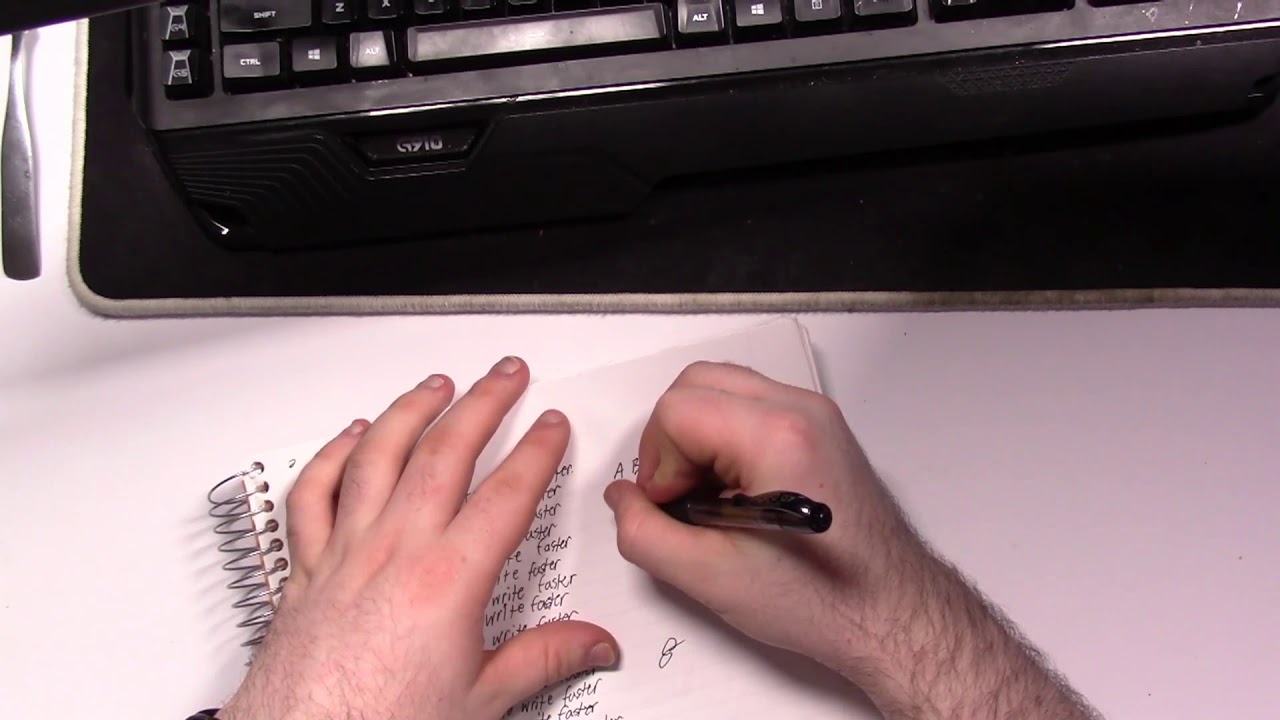 Learning to Write Faster 03-01-20 #MarchusAnnus - YouTube