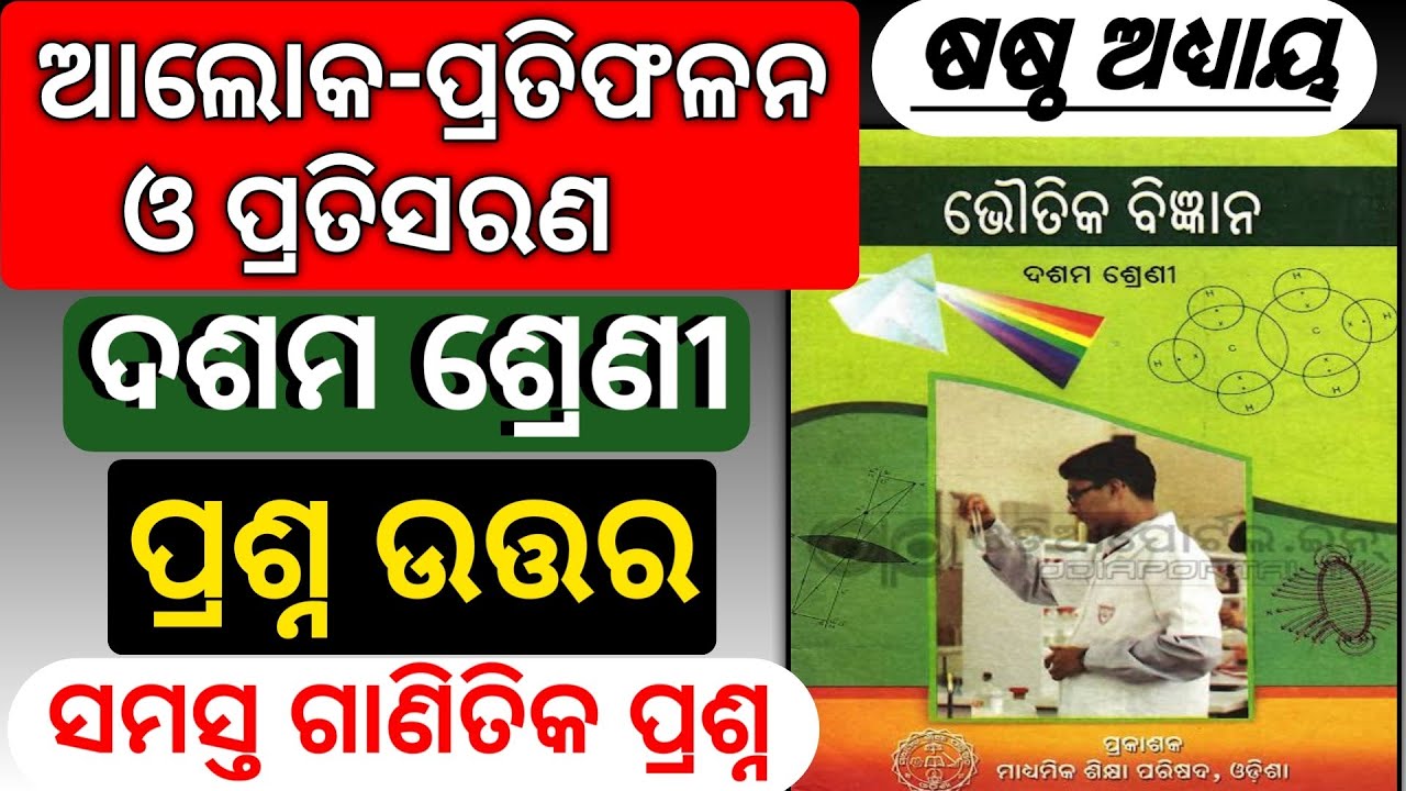 10th class science aloka pratiphalana o pratisarana question answer ll ...