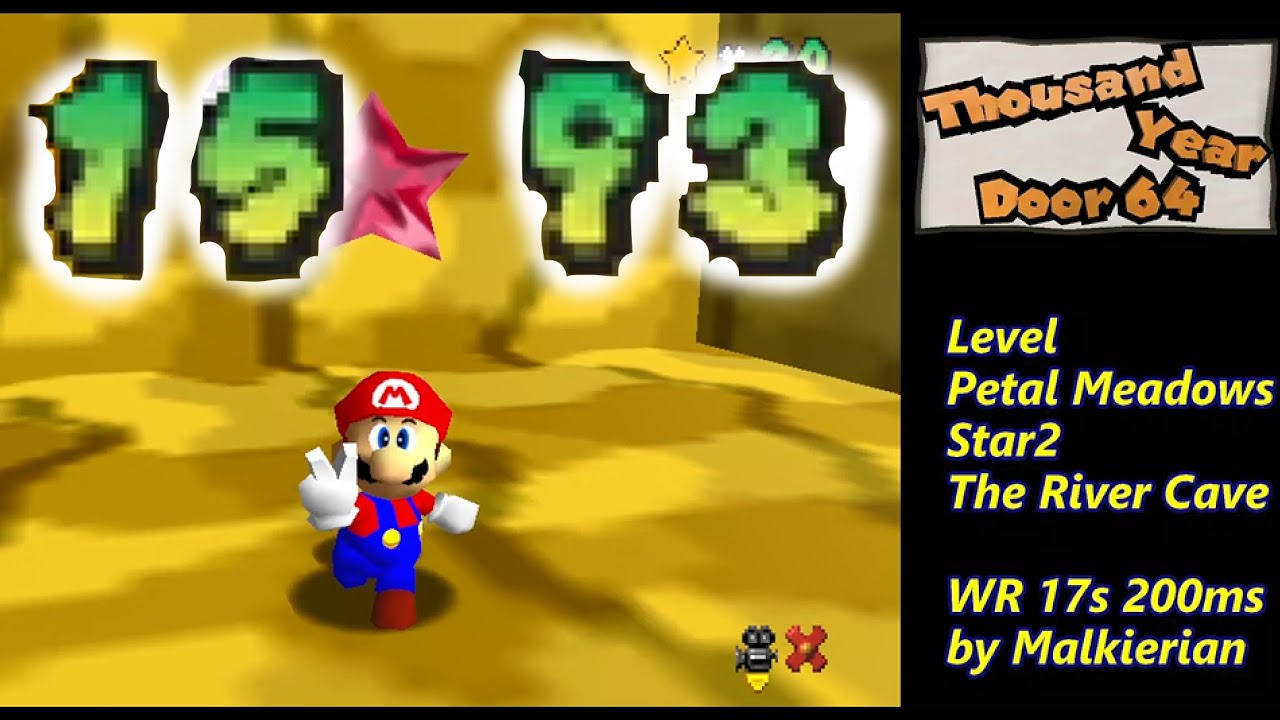 15s930ms The River Cave (C1:Petal Meadows) [Thousand Year Door 64 ...