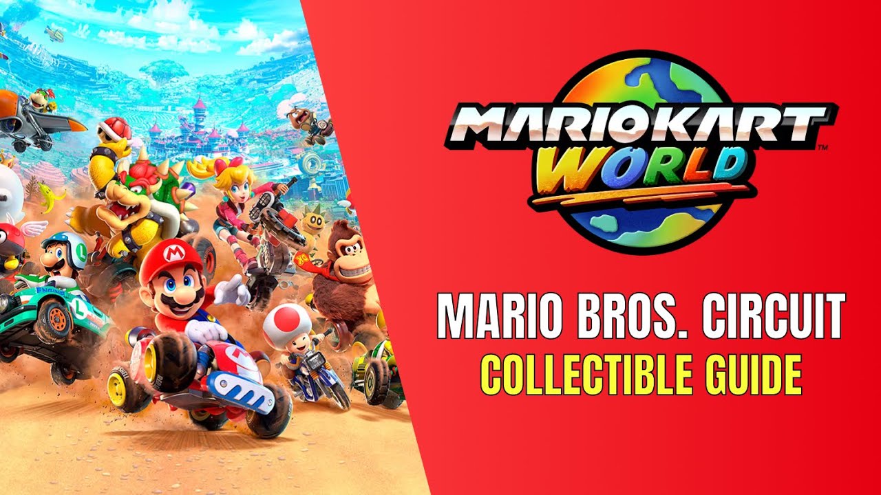 Mario Kart World All Mario Bros. Circuit ? Panels Location - YouTube