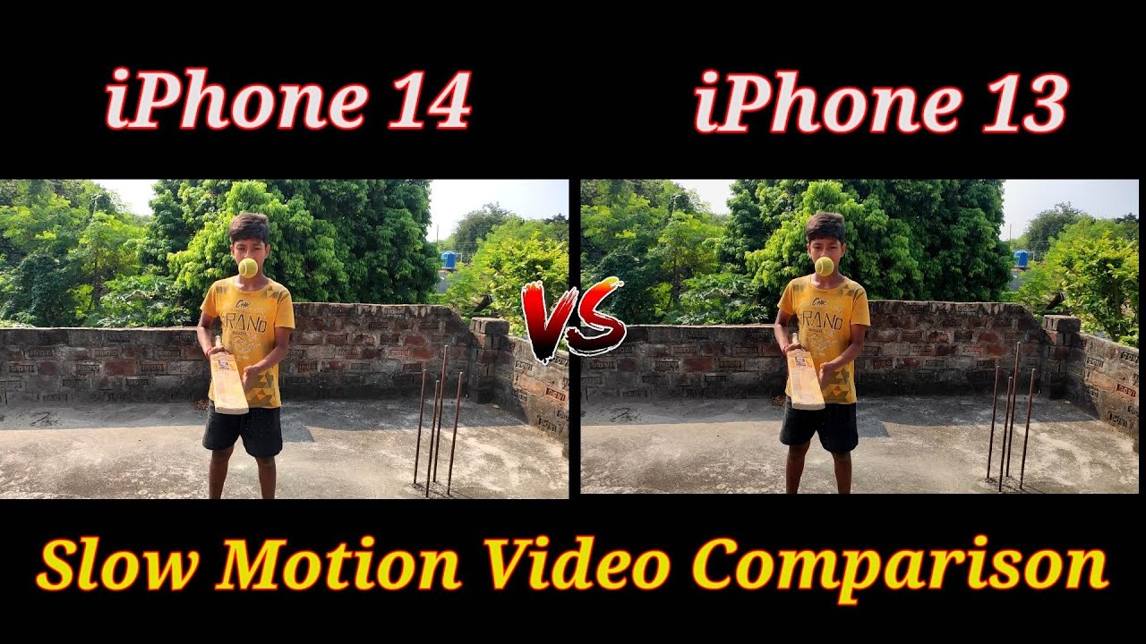 iPhone 14 VS iphone 13 Slow Motion Video Camera Comparison | iphone 14 ...