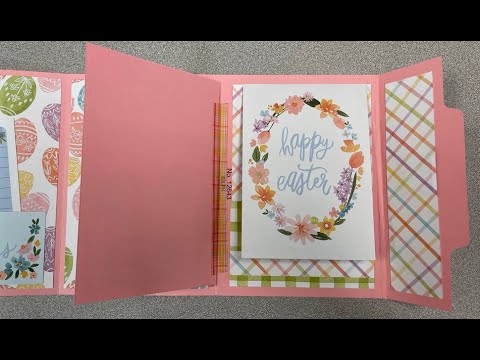 4-1-22 Easter File Folder Portfolio with Kellie - YouTube