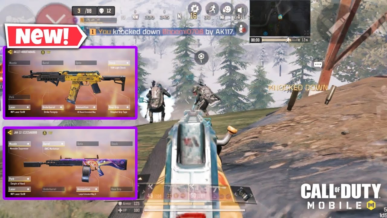 AK117 and Jak-12 best Combinations Gunsmith in Cod Mobile - YouTube