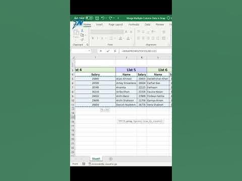 Stop Copying & Pasting! Merge Excel Columns in SECONDS! 😮 Excel Tutoring #shorts - YouTube
