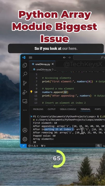 Python Array Module Biggest Limitation - YouTube