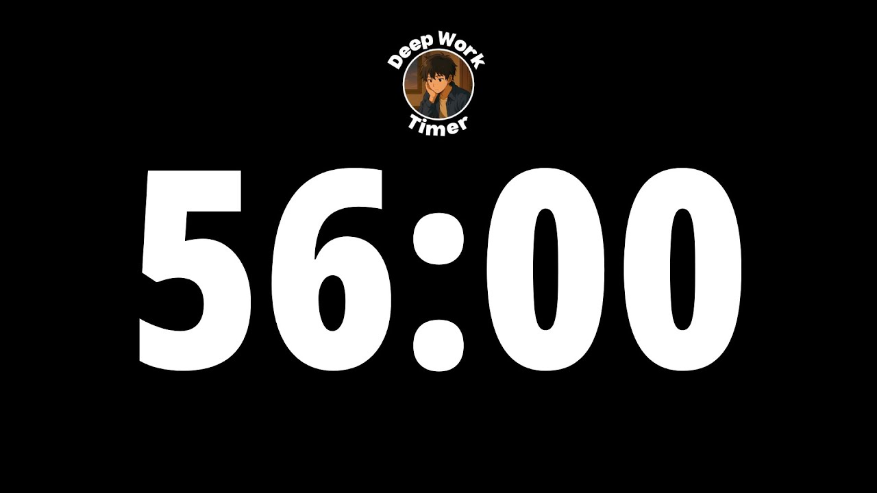 56 Minute Timer | Deep Work Timer - YouTube