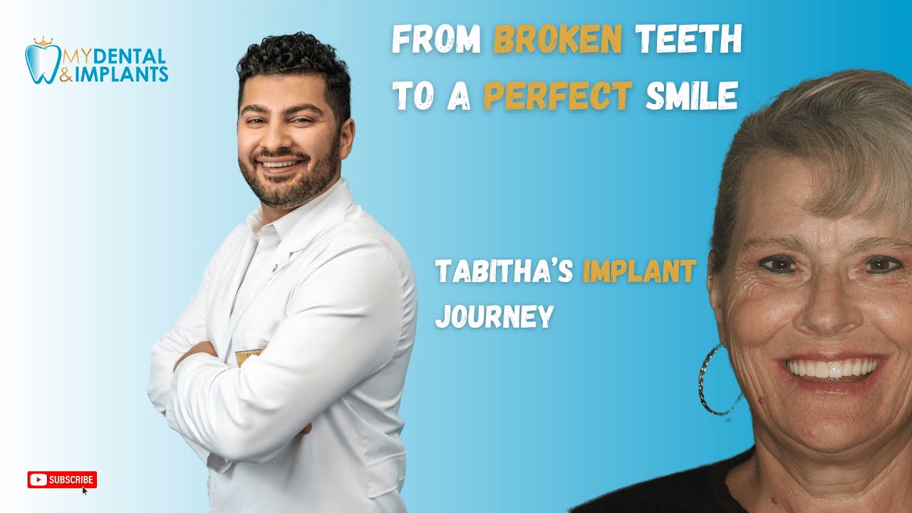 From Broken Teeth, to a Perfect Smile. Tabitha's Implant Journey - YouTube