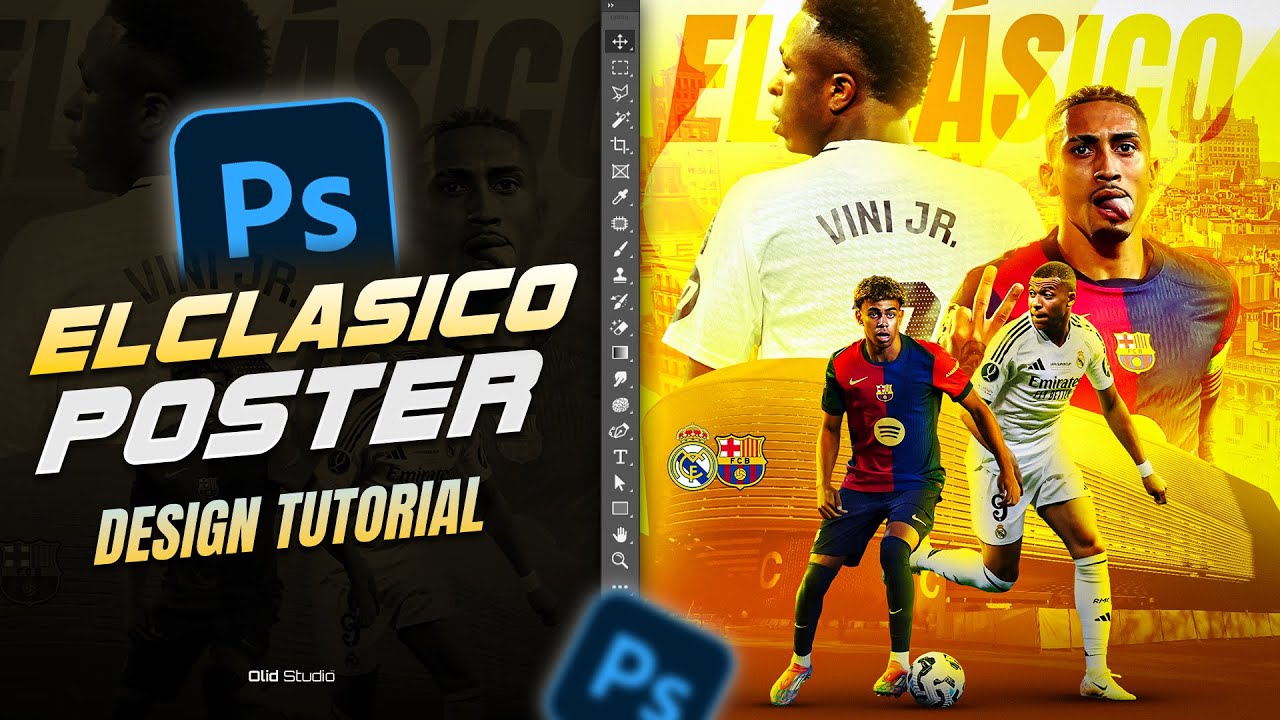El Clásico Poster Design | Real Madrid Vs Barcelona | Photoshop ...