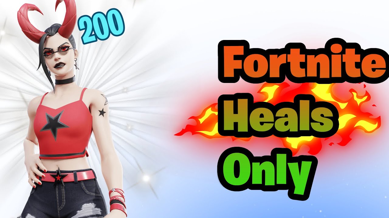 Trying to win Fortnite Heals only Challenge - YouTube