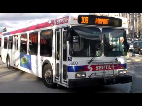 SEPTA BUS: NEW FLYER D40LF 5650 ON ROUTE: 108 - YouTube