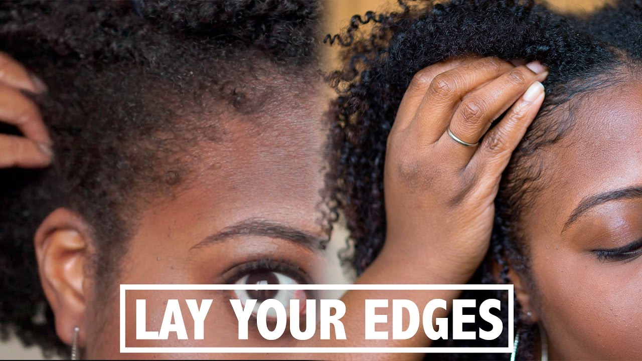 HOW TO: Lay Your Edges on Natural Hair | Fake Your Baby Hairs - YouTube