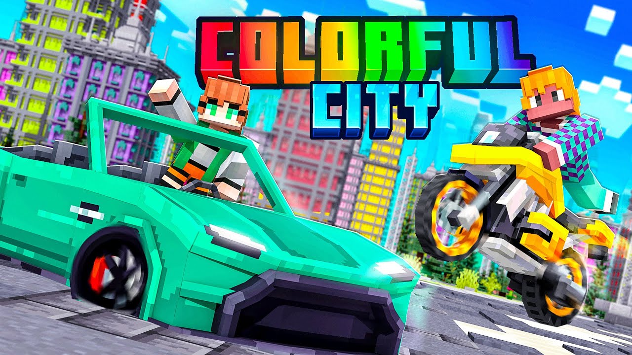 Colorful City | Minecraft Marketplace Trailer - YouTube