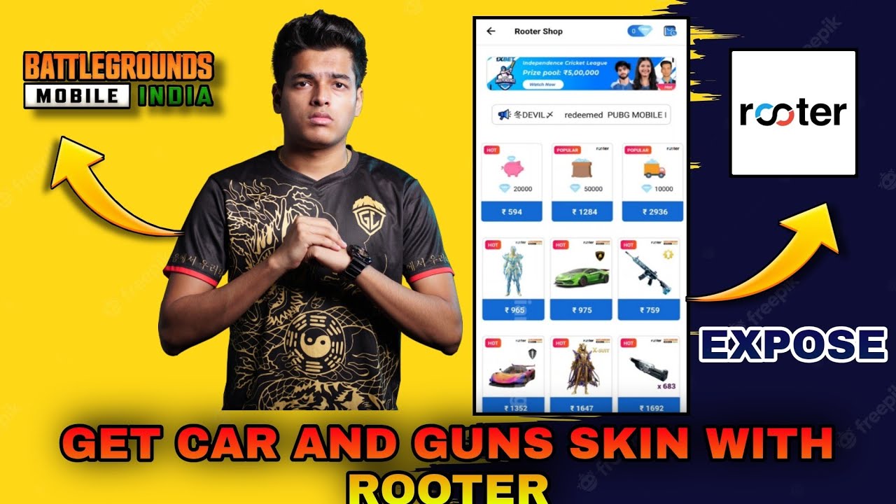 GET CAR GUNS SKIN WITH ROOTER IN BGMI | HOW TO GET M416 GLACIER ...