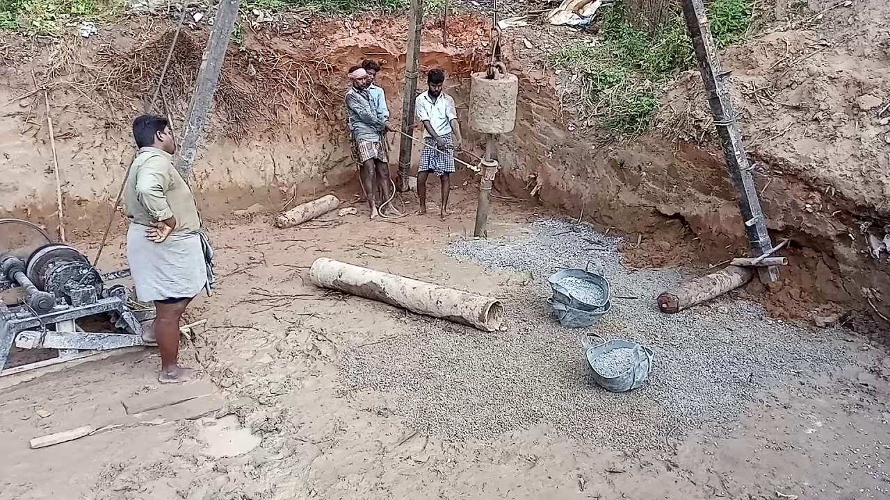 Sand piling - YouTube