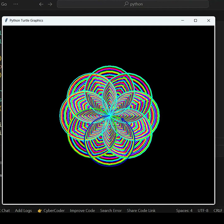Python🐍 Turtle🐢 Graphics Python Pythonprogramming Coding Programming Viralshorts Shorts 