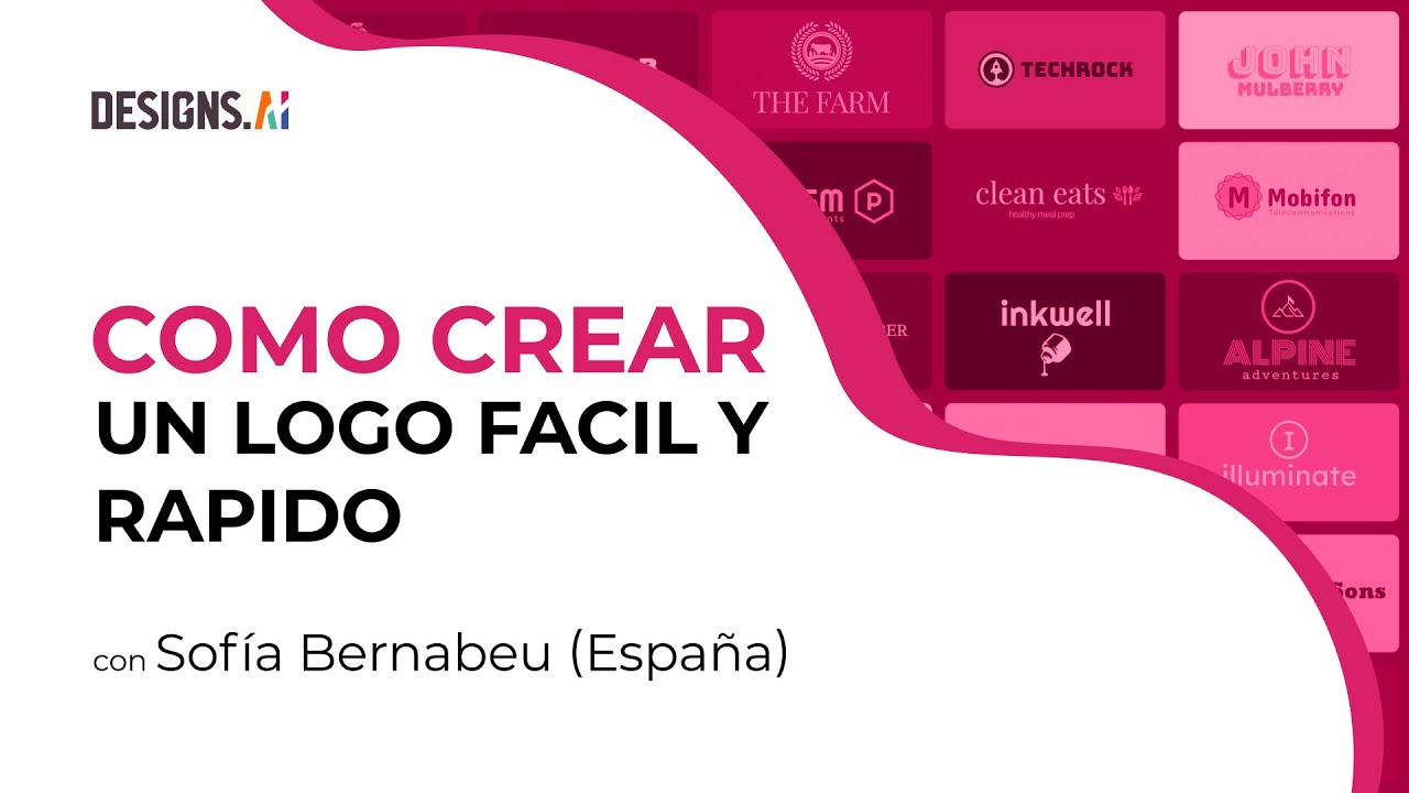 Como crear un logo facil y rapido con Logomaker | Designs.ai - YouTube