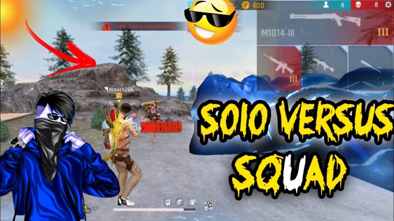 Solo Versus Squad Br Rank Game Play 13 😱 Sumsung A3 A5 A6 A7 A8 A10 A20