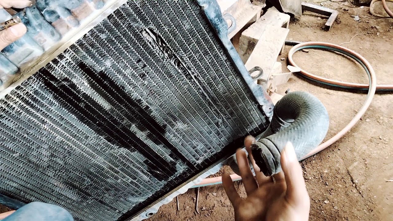 cara untuk memperbaiki radiator yang bocor - YouTube