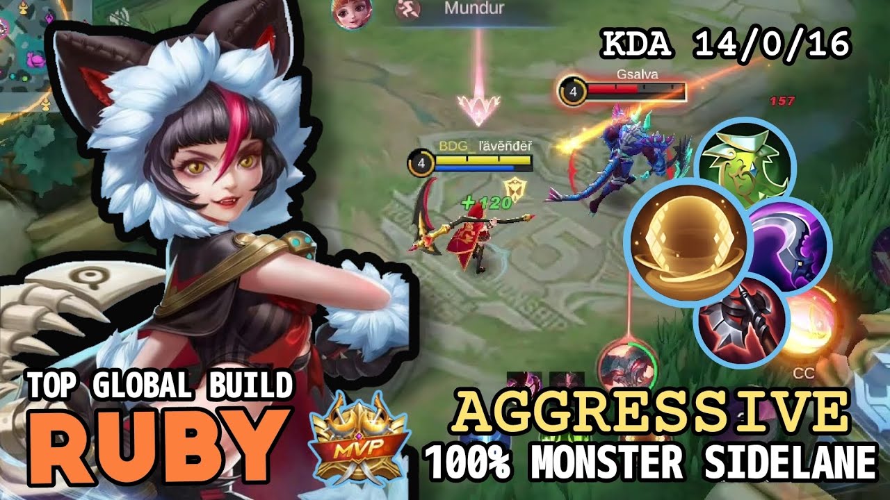 Aggressive Ruby 100% PowerFull Sidelaner!! - Top Global Build Ruby ...