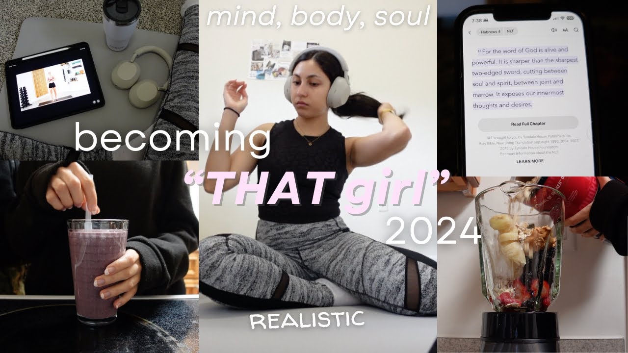 HEALTHY HABITS🍓🤍🎧| becoming "THAT" girl, morning routine, waking up ...
