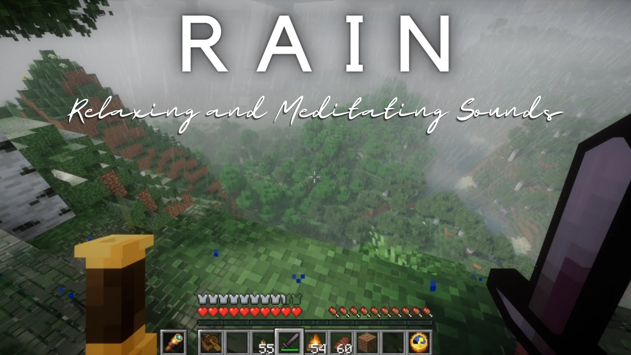 Traveling in the rain 4k | Minecraft - YouTube