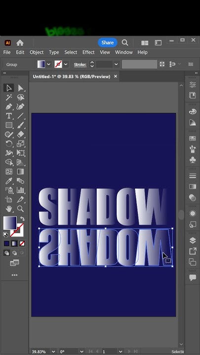 Illustrator Tutorial: Overlapping Text Shadow Effects #graphicdesign #illustrator #shorts - YouTube