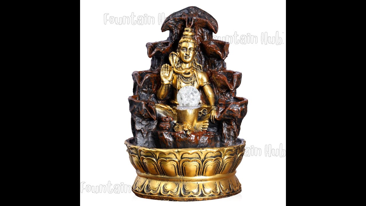 Fountain Hub Table Top Water Fountain 18 Inch Height - YouTube