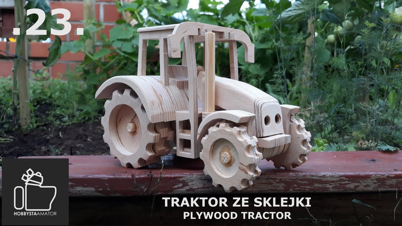 .23. TRAKTOR ZE SKLEJKI - PLYWOOD TRACTOR - darmowe szablony ...