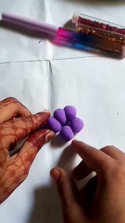 clay se bnaye DIY flower||easy craft||next flower kis colur ka ho||comment me|| - YouTube