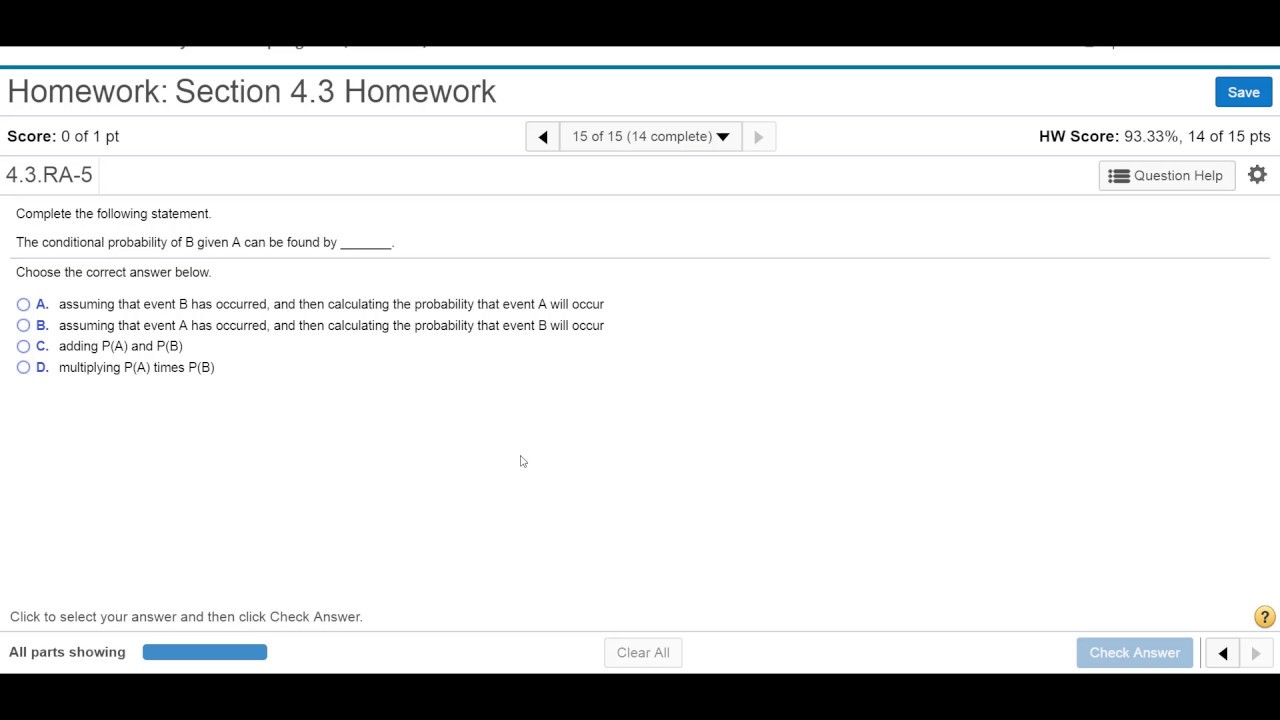 How to Solve a Statistics Question #64. [HD] - YouTube