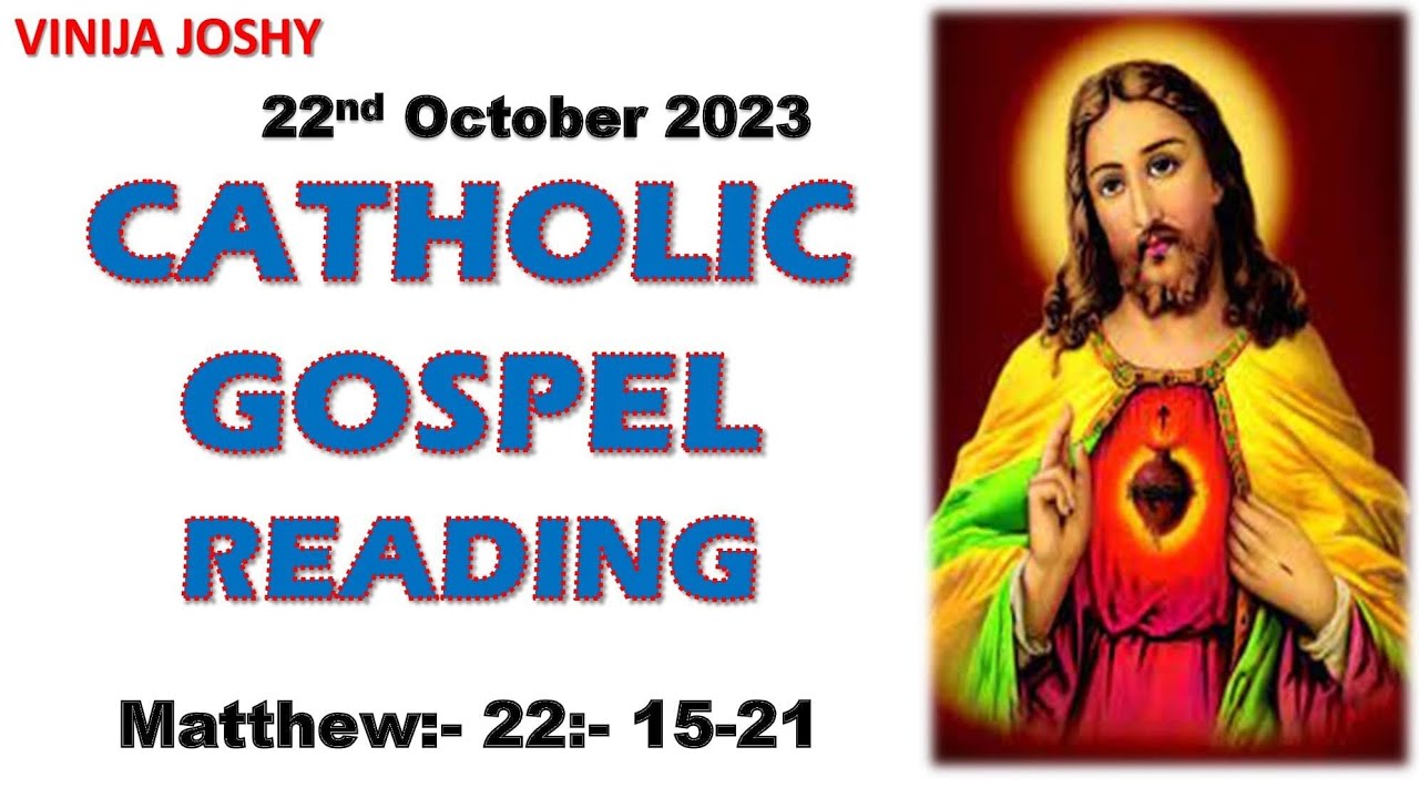 Gospel Reading | Today's Catholic Mass Readings & Gospel Reflection ...