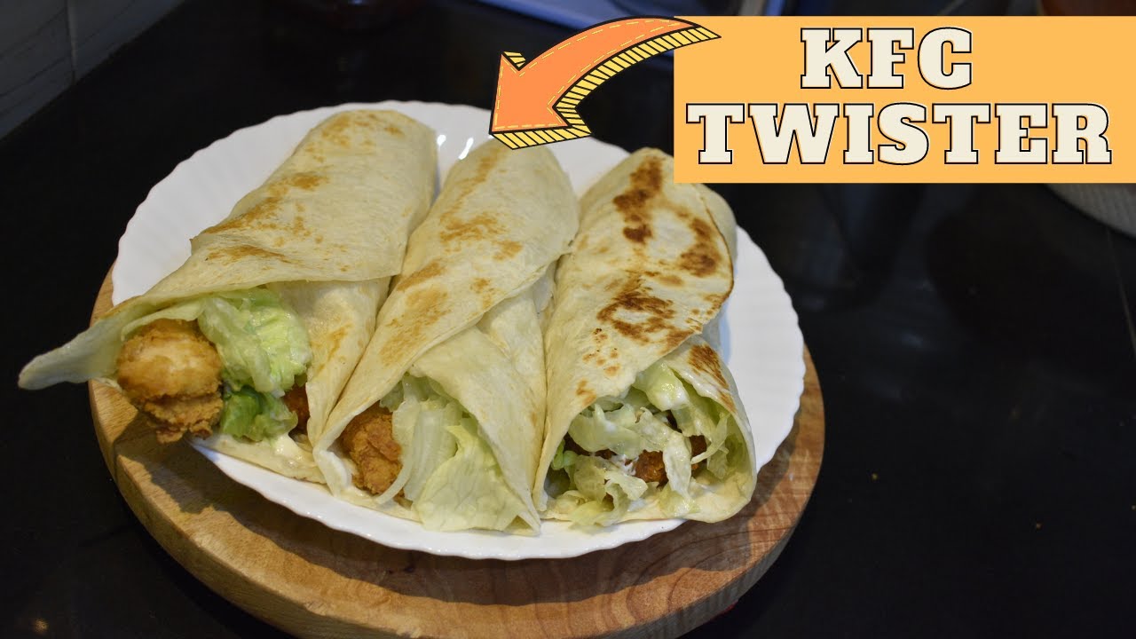 KFC Twister Authentic Recipe By Sara in the kitchenکے ایف سی ٹوسٹر ...