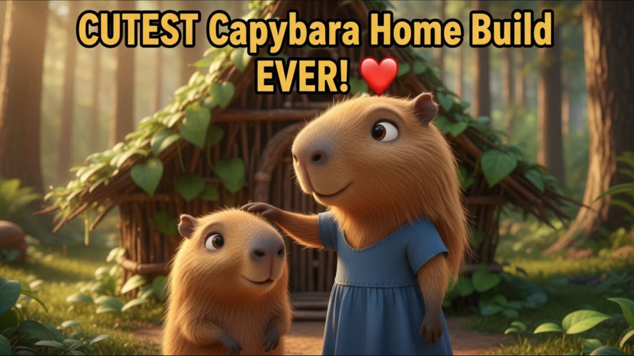 CUTEST Capybara Home Build EVER! - YouTube