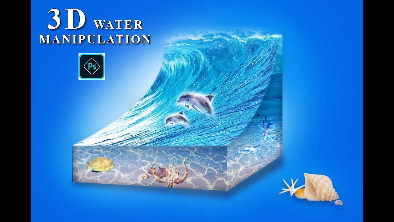 3D Sea Water Manipulation Tutorial | 3D Effect | Adobe Photoshop Cs6 ...