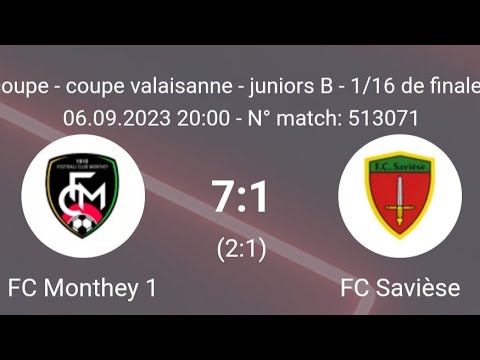 FC Monthey vs FC Saviése - YouTube