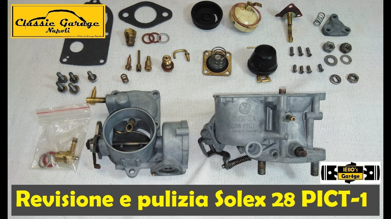 Volkswagen Maggiolino 1200 - Revisione e pulizia del carburatore Solex ...