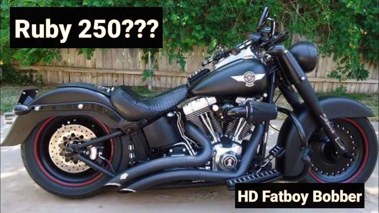 Ruby 250 modif Fatboy Bobber - YouTube