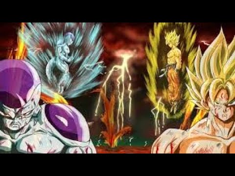 "Super Saiyan Goku" vs "Frieza Full power" Final battle Dragon ball z ...