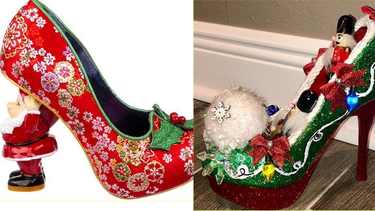 Choose your birthday month cutest Christmas heels - YouTube