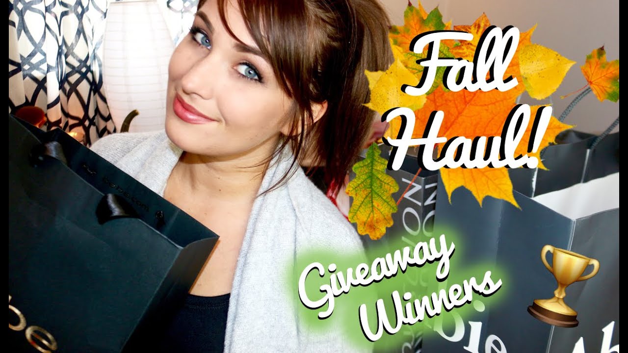 HUGE Fall Haul | & Giveaway Winners Announced! - YouTube