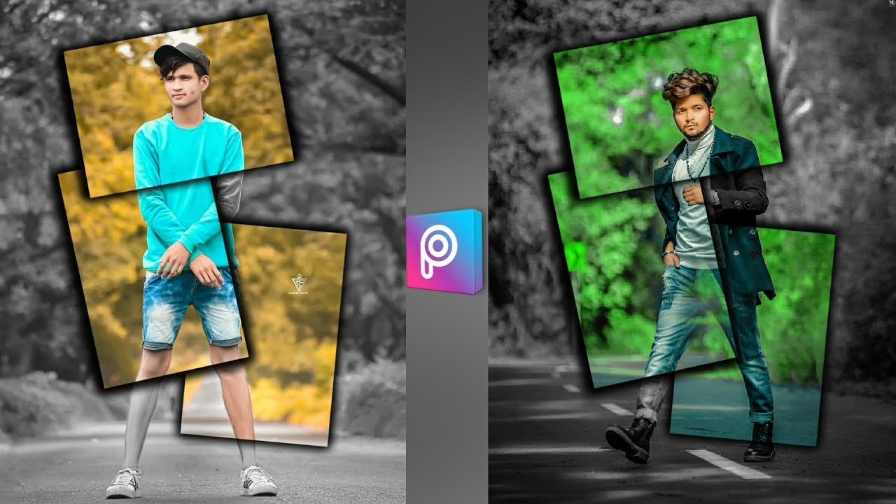 PicsArt Square Photo Editing Tutorial || Frame Photo Editing || urban ...