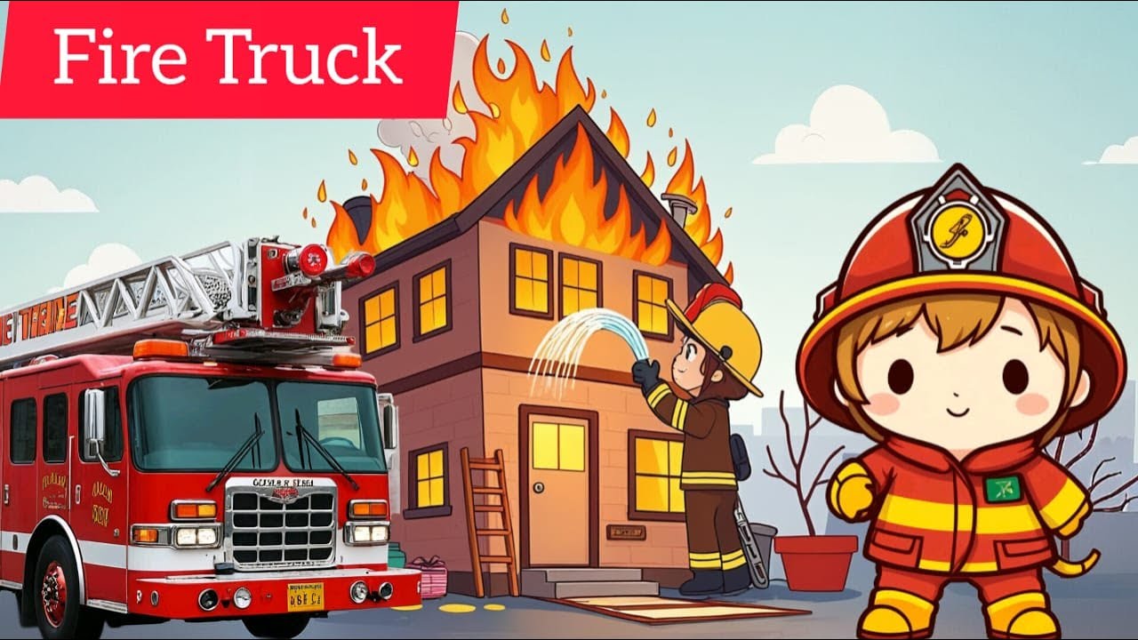 Fire Truck Song | Bebefinn | Fire Truck Cartoon | Trucks for Kids ...