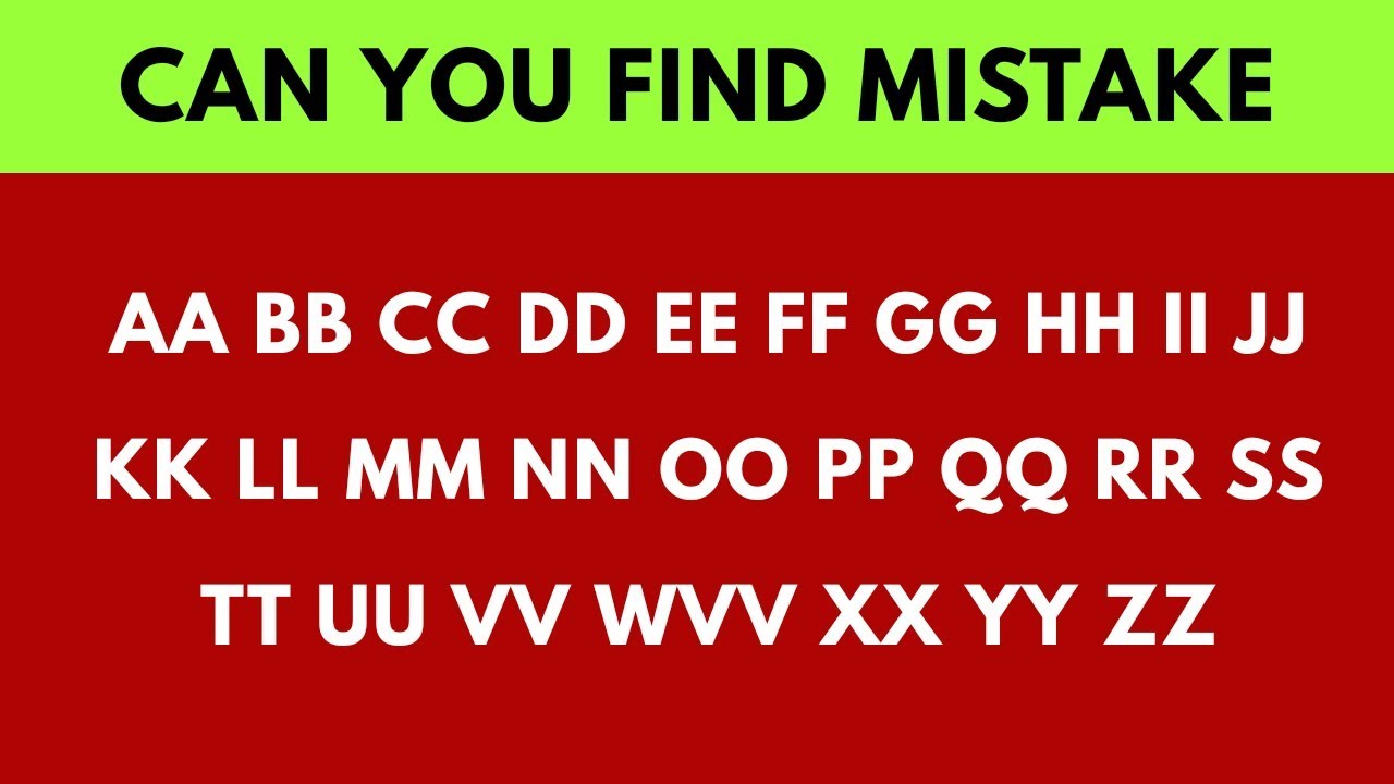 Can you find the mistake here (numbers) - YouTube